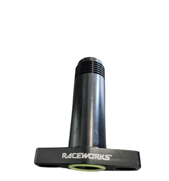 RACEWORKS TURBO DRAIN ADAPTER MALE AN-10 OUTLET UNIVERSAL 38-44MM SLOT ...