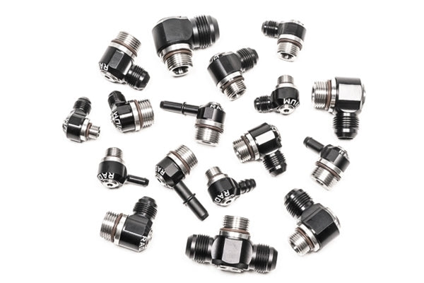 Radium V2 AN ORB to Hose Barb Low Profile Swivel Banjo Fittings – Quickbitz